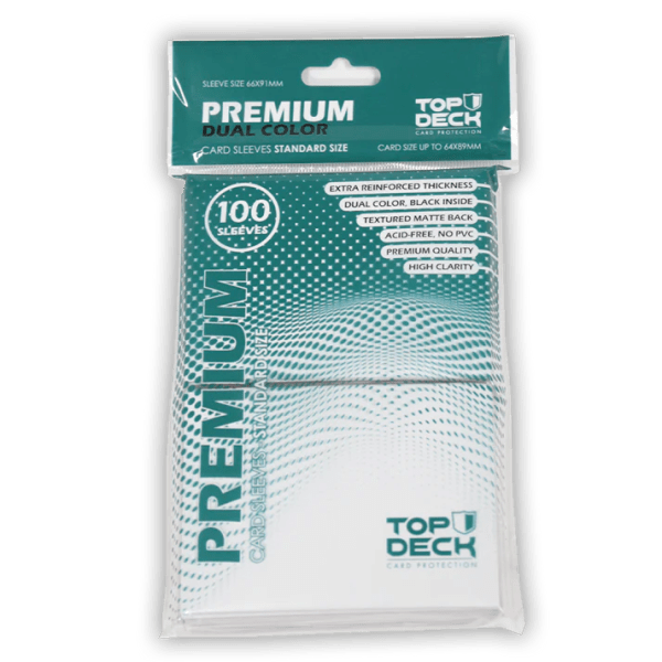 Protectores Premium | TOPDECK Standard 66x91mm color Blanco – Dyskeu