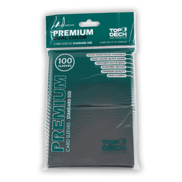 Protectores Premium | TOPDECK Standard 66x91mm color Negro – Dyskeu